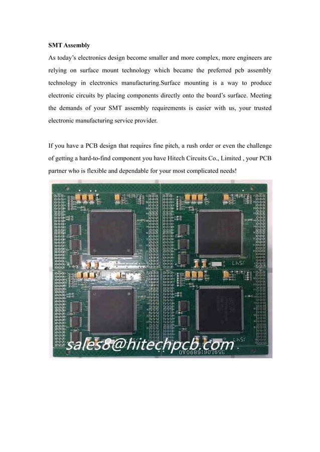 Printed Circuit Board SMT Assembly made in China | PDF