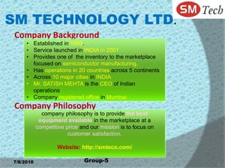 Case study on SM Tech-ppt | PDF