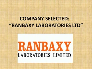 ABOUT RANBAXY | PPTX