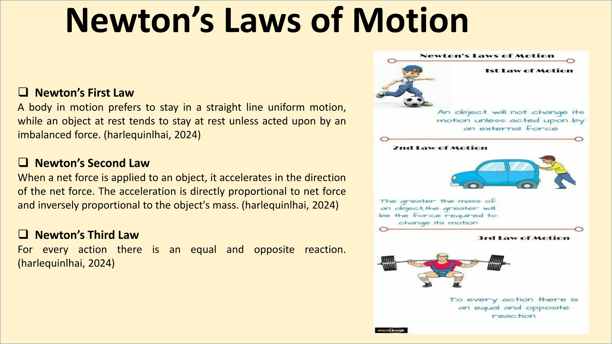 Newton's laws of Motion: First, Second & Third | PDF