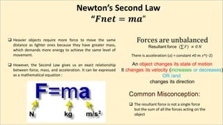 Newton's laws of Motion: First, Second & Third | PDF