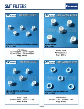 Mactech SMT Nozzle Filter Products | PDF | Free Download
