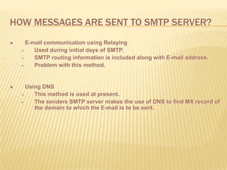 Simple Mail Transfer Protocol | PPTX