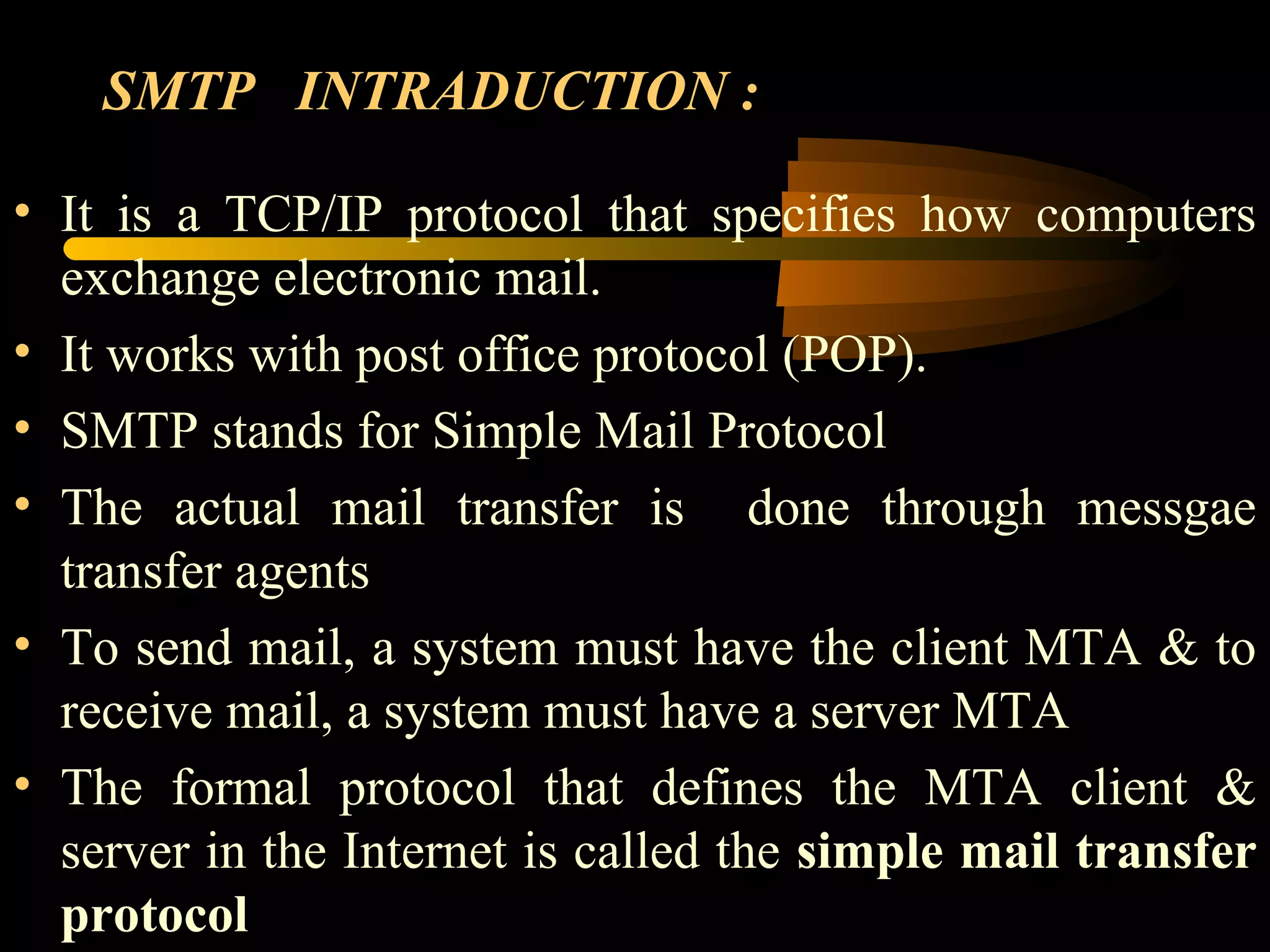 SMTP Simple Mail Transfer Protocol | PPT