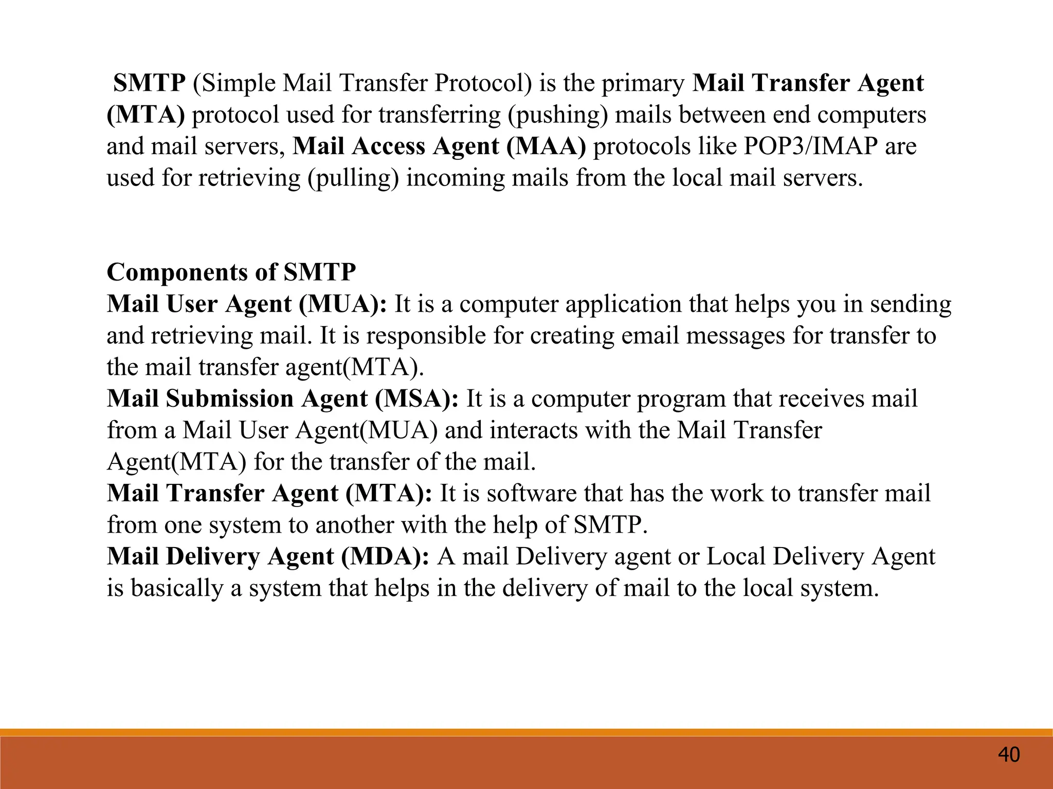 SMTP Bmsce ppt information science and engineering | PPT