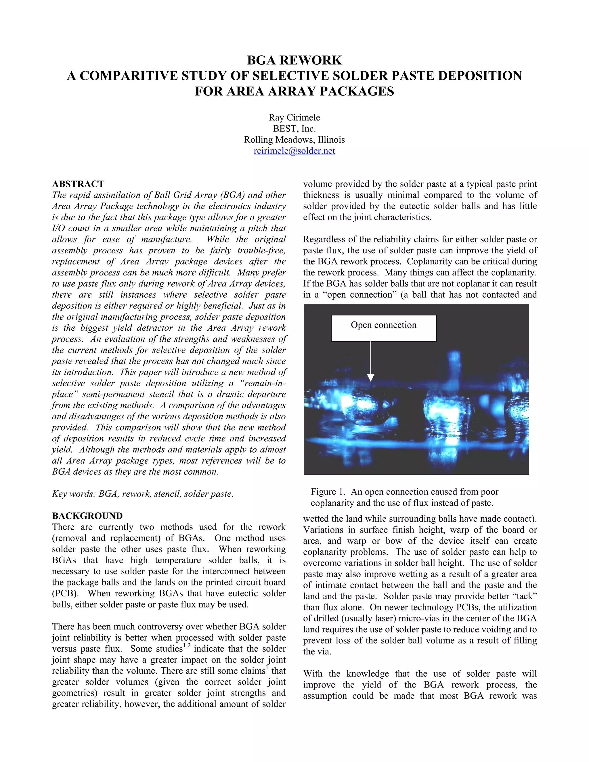 BGA Rework Process | PDF | Home Improvement | Home & Garden