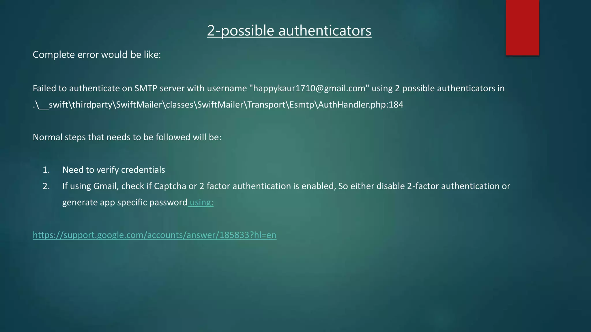 Smtp errors | PPT | Free Download