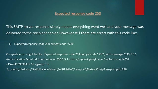 Smtp errors | PPT | Free Download