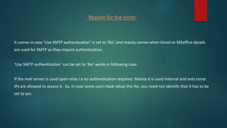 Smtp errors | PPTX