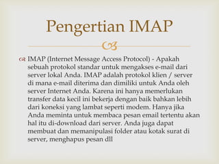 Smtp,pop3 & imap | PPTX