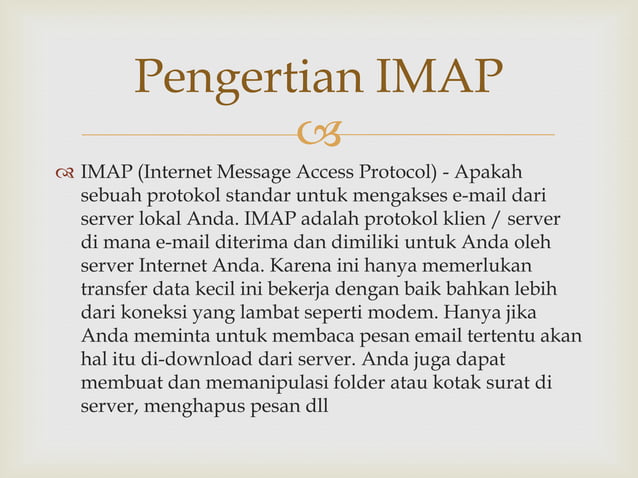 Smtp,pop3 & imap | PPTX