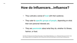 Social Media Influencers & Communications Theories | PPT