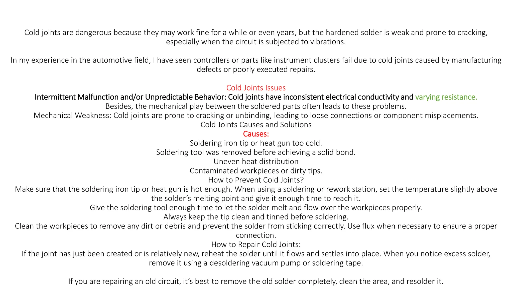 SMT SOLDERING DEFECTS VS SOLUSIONS PPT.pptx