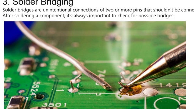 SMT SOLDERING DEFECTS VS SOLUSIONS PPT.pptx | Jewelry Making | Arts and ...