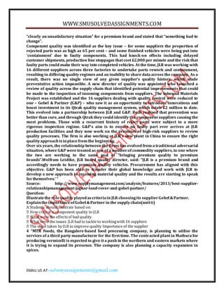 Smu mba sem 3 om fall 2014 assignments | DOCX