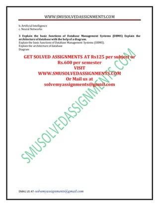 Smu bba sem 2 spring 2017 assignments | PDF