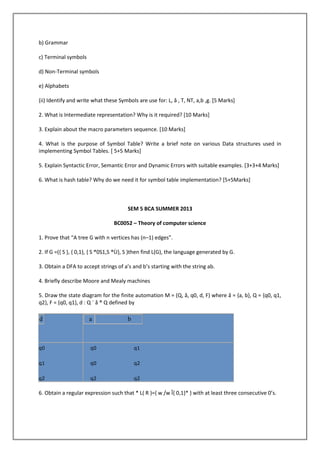 SMU BCA FALL / SUMMER - 2013 SOLVED ASSIGNMENTS | PDF