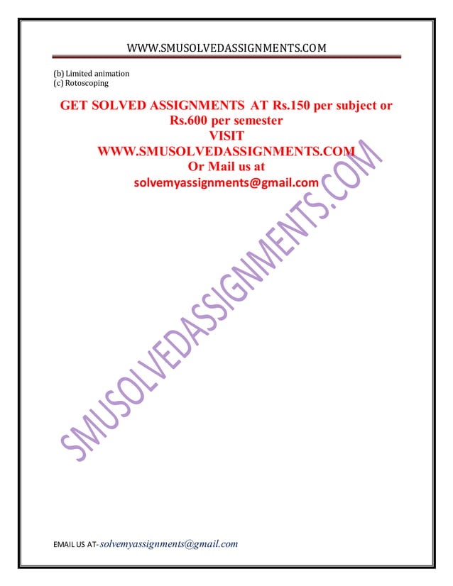 Smu bca sem 5 fall assignments | DOCX