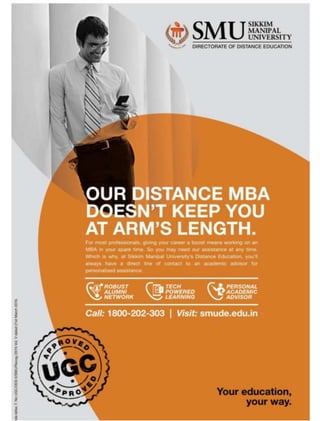 Sikkim Manipal University Distance Education Brand Campaign | PPTX