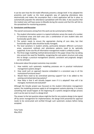 Smudie project discussion document | PDF