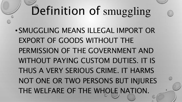 Smuggling