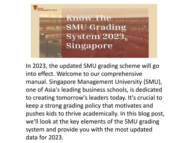 Know The SMU Grading System Singapore | PPT