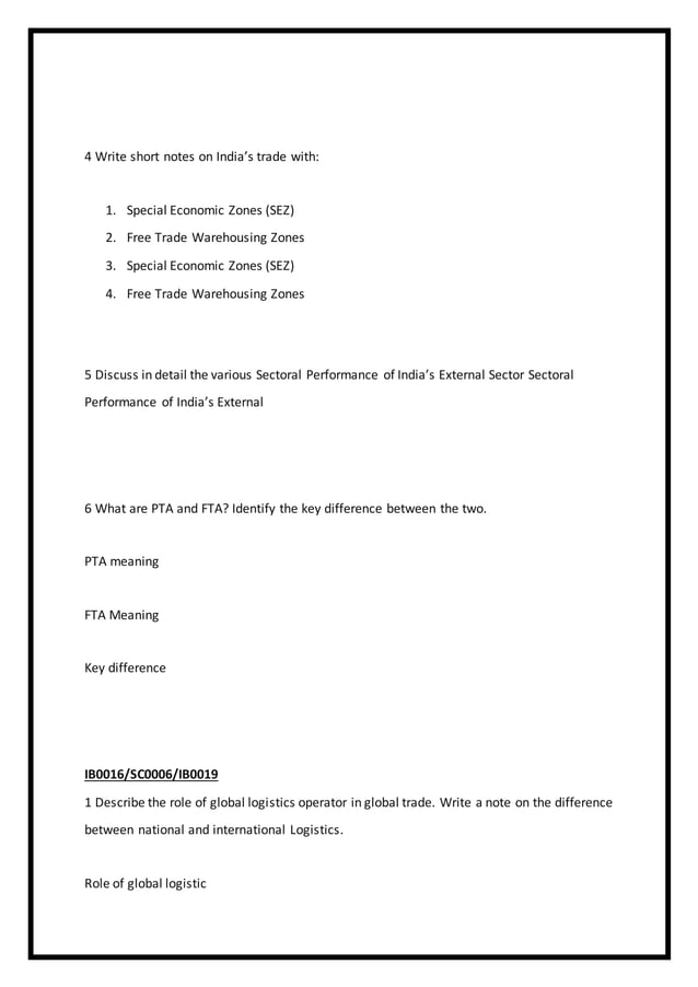 Smu mba sem 4 ib spring 2016 solved assignments | PDF