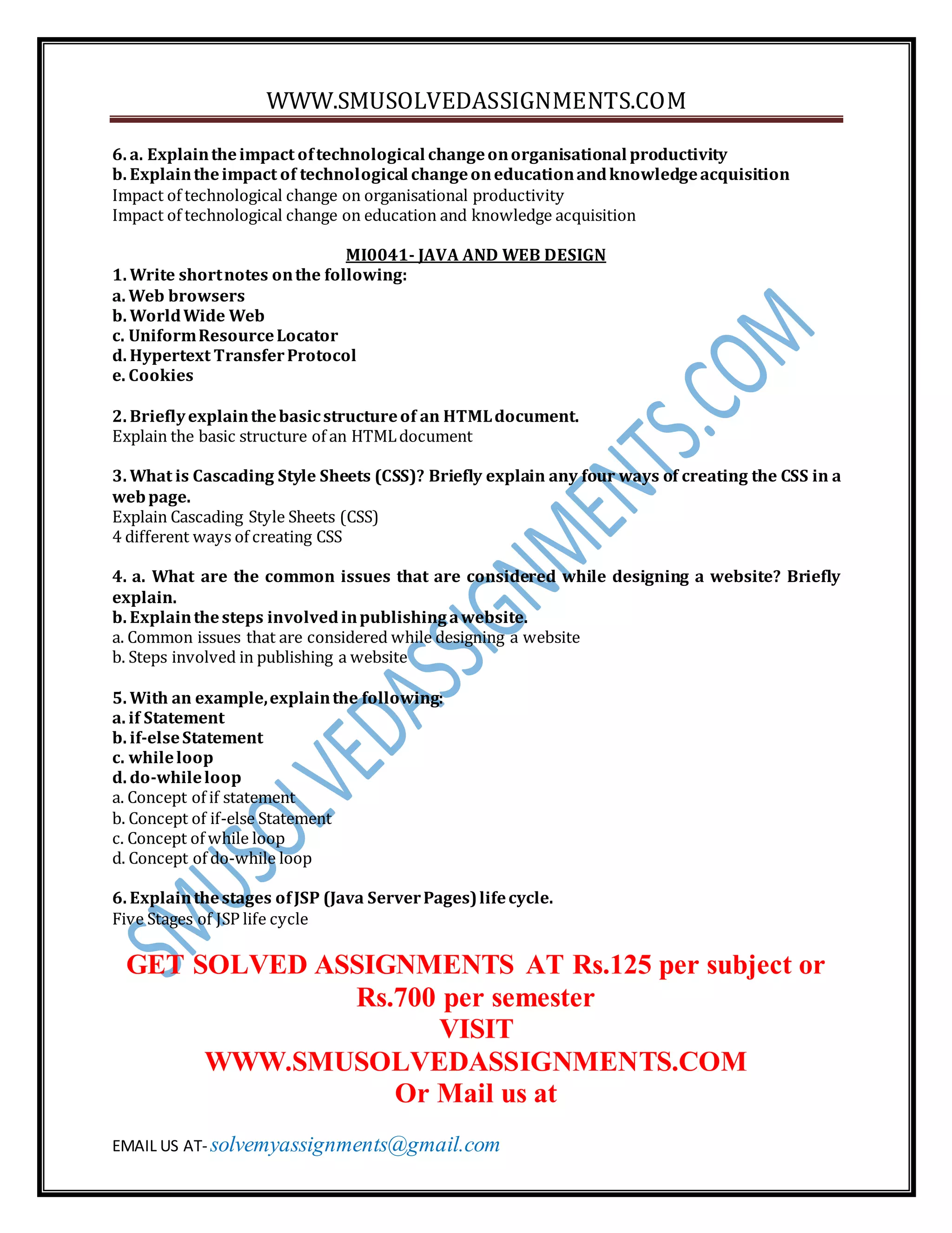 Smu mba sem 4 mis fall 2016 assignments | DOCX