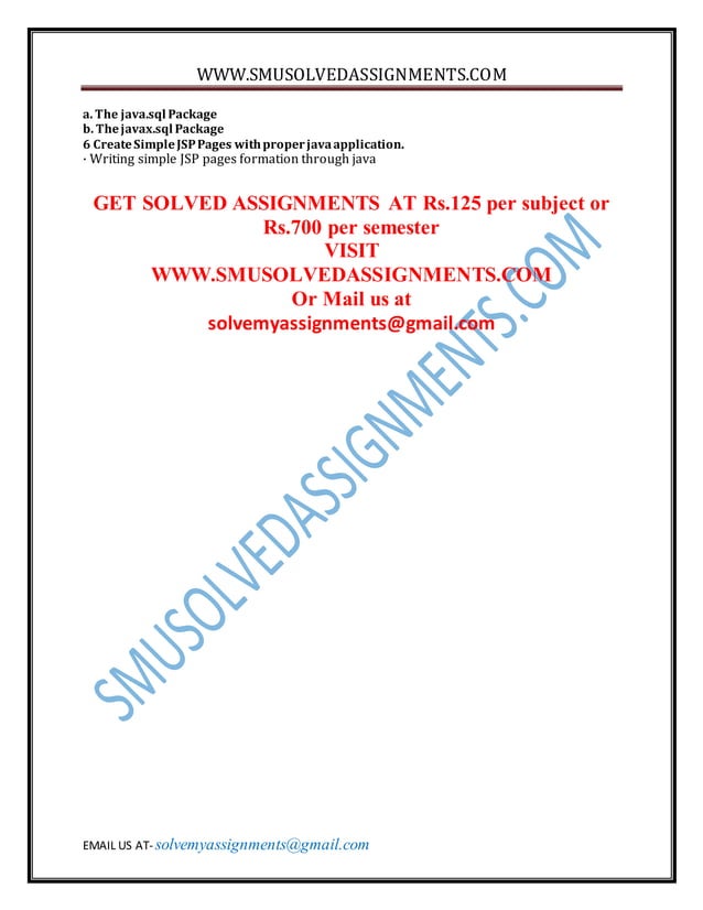 Smu mba sem 4 mis summer 2015 assignments | PDF