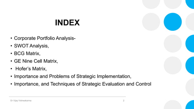 SM_UNIT II_Corporate Portfolio Analysis.pptx | Career Advice | Careers