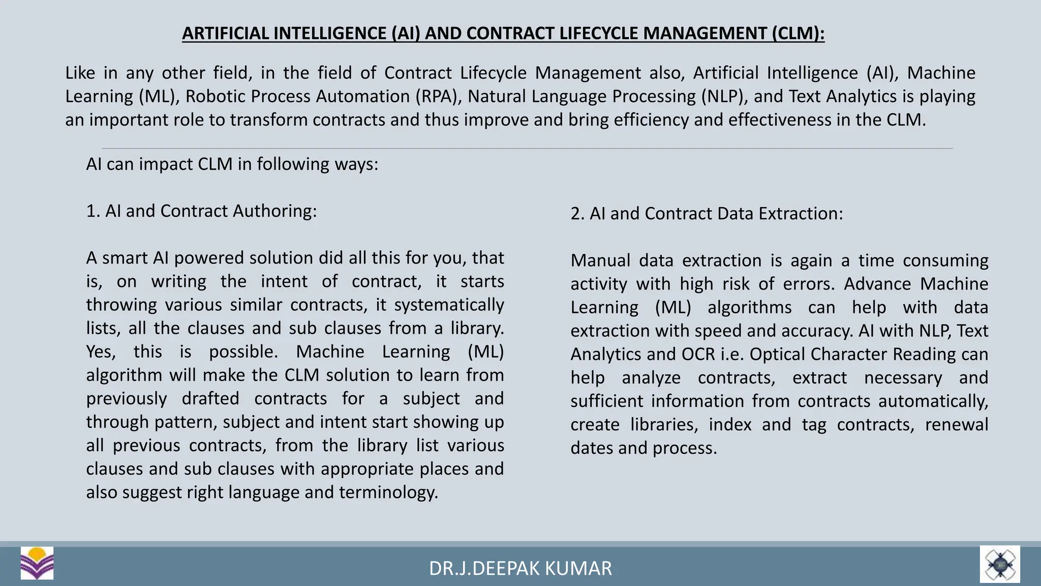Supply Chain Management Contract and Warranty Management Unit III 2024.pptx