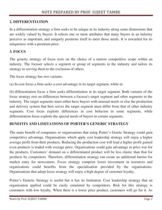 Strategic Management Unit 3 notes | PDF