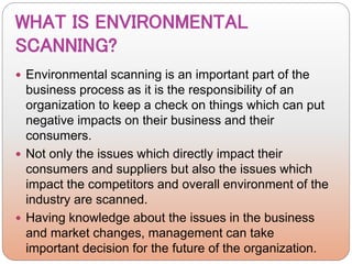 Environmental Scanning Techniques | PPTX