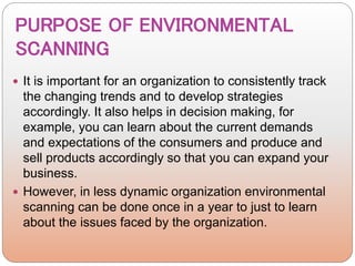Environmental Scanning Techniques | PPTX