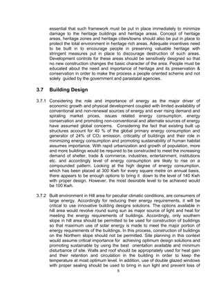 HILL AREA DEVELOPMENT – EMERGING ISSUES- SUSTAINABLE OPTIONS | DOC ...