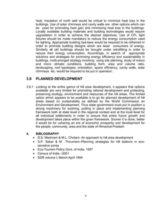 HILL AREA DEVELOPMENT – EMERGING ISSUES- SUSTAINABLE OPTIONS | DOC ...