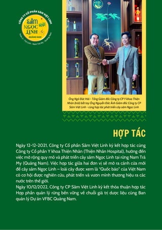 Sản phẩm Sâm Ngọc Linh - Cty CP Sâm Việt Linh | PDF