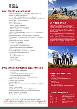 Stress Management at the Workplace 13 - 14 April 2014 Dubai UAE | PDF