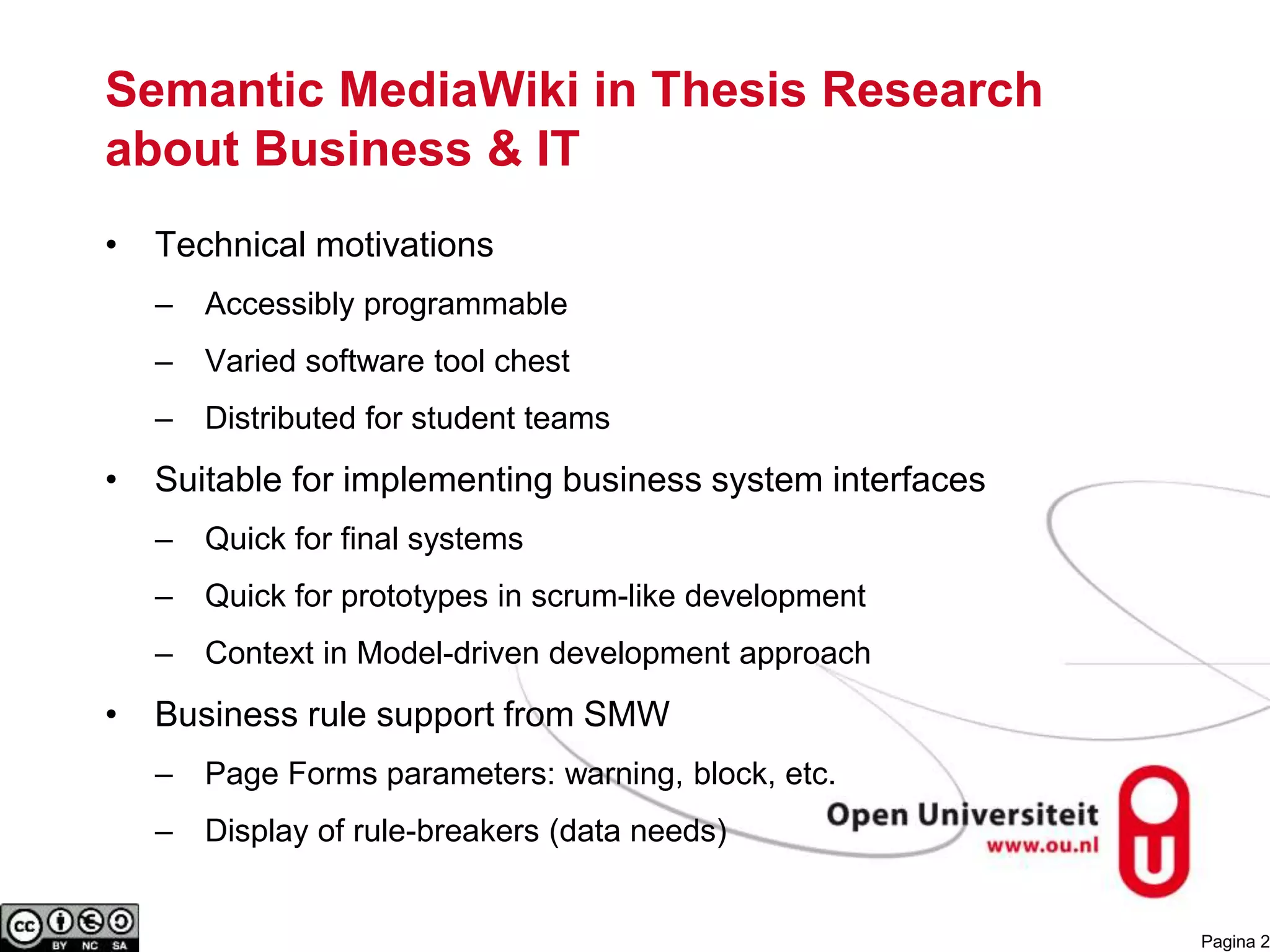 Implementing Rule-based Systems with Semantic MediaWiki | PPT