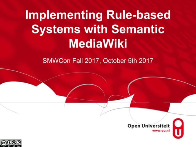 Implementing Rule-based Systems with Semantic MediaWiki | PPT