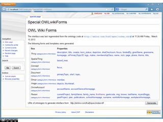 Implementing Rule-based Systems with Semantic MediaWiki | PPT