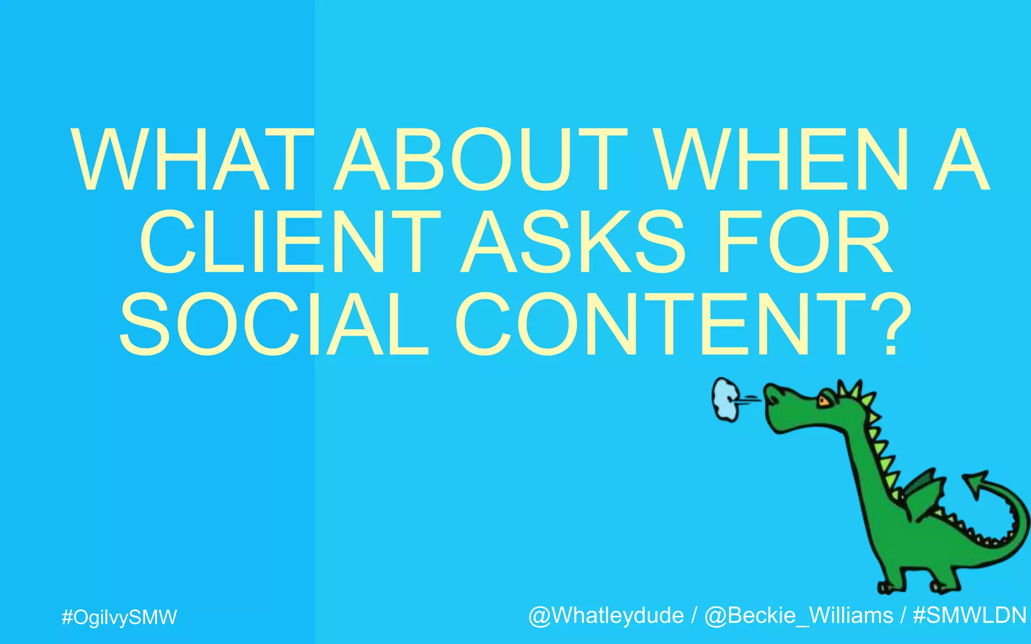 A series of provocative statements (and all the dragons that await ...