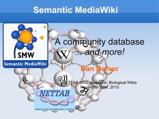 Semantic MediaWiki Workshop | PPT