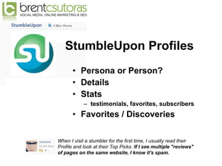 Succeeding with StumbleUpon | PPT
