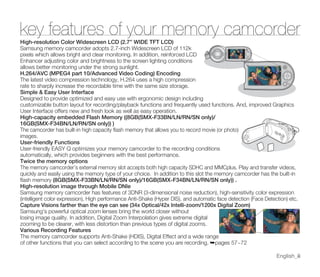 Samsung Camcorder SMX-F30N User Manual | PDF
