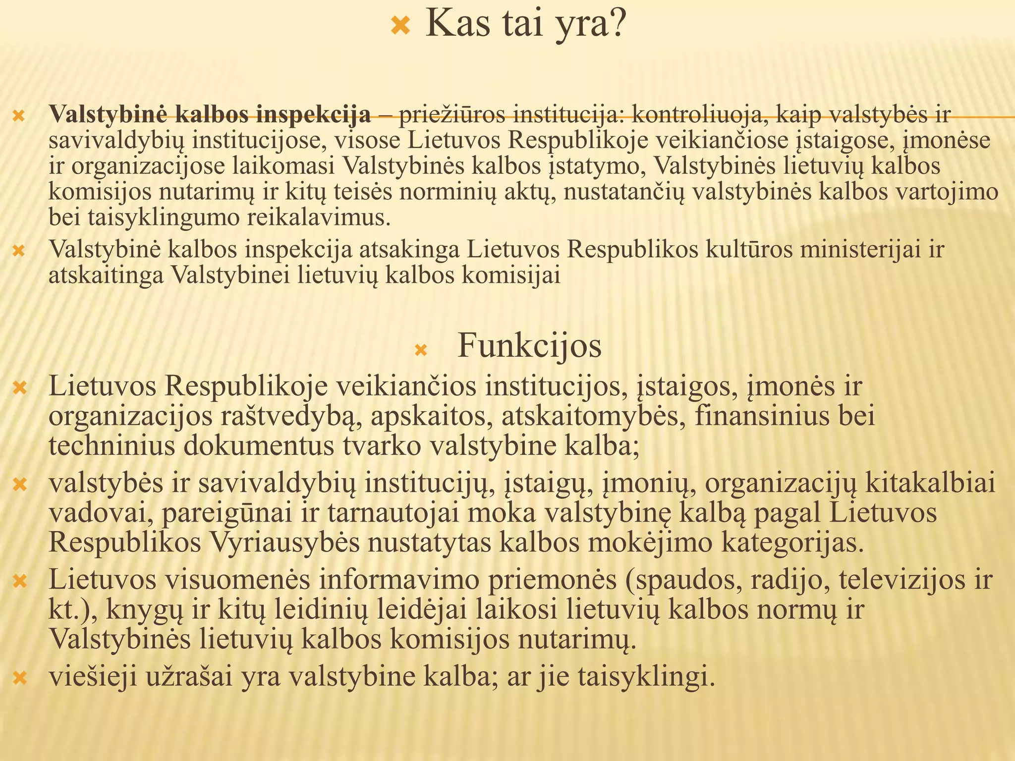 Vals. kalbos inspekcija | PPTX