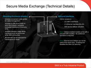 SECURE MEDIA EXCHANGE (SMX) HONEYWELL INDUSTRIAL CYBER SECURITY | PDF