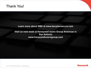 SECURE MEDIA EXCHANGE (SMX) HONEYWELL INDUSTRIAL CYBER SECURITY | PDF