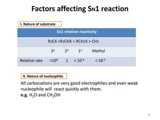 Nucleophilic Substitution Reaction SN1 reaction | PPT