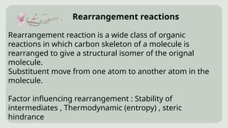 SN1 and SN2. E1 and E2. Rearrangement reaction.pptx
